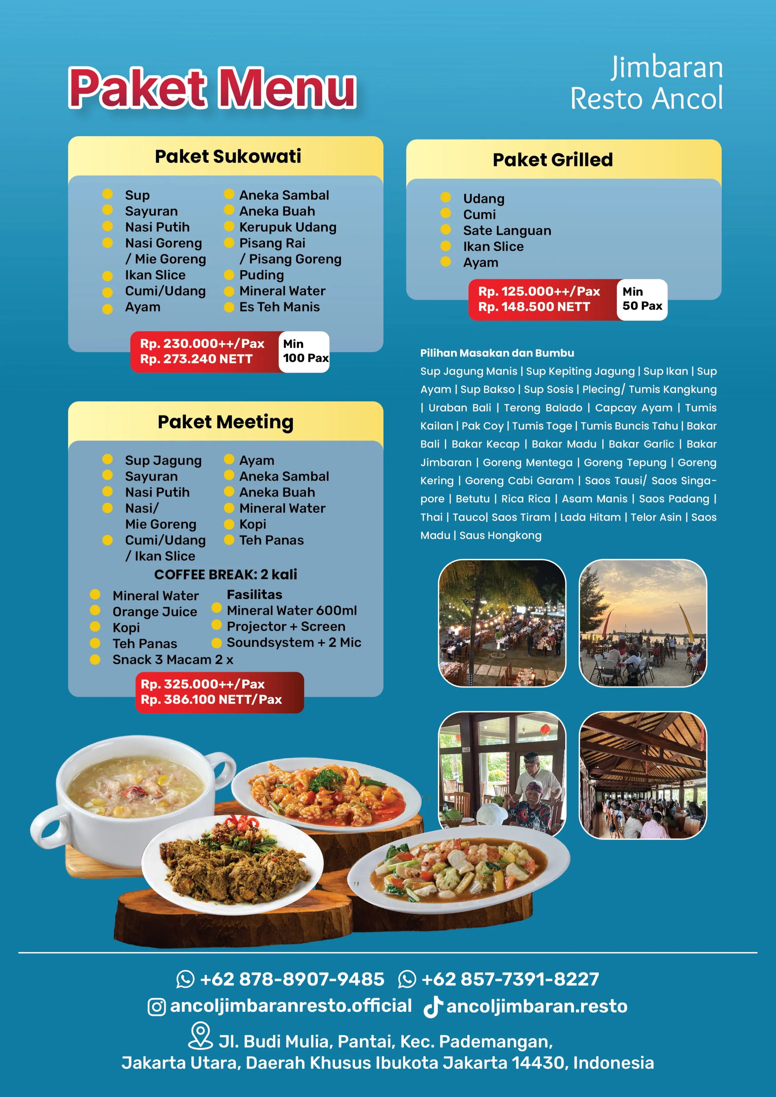 Jimbaran Resto Ancol | Makanan Seafood Khas Bali di Jakarta Utara